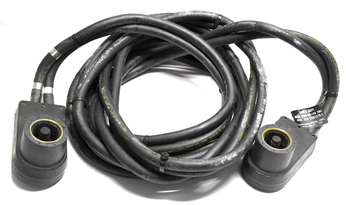 NATO Slave Battery Jumper Cable 20 Foot Length with 2 Adapters